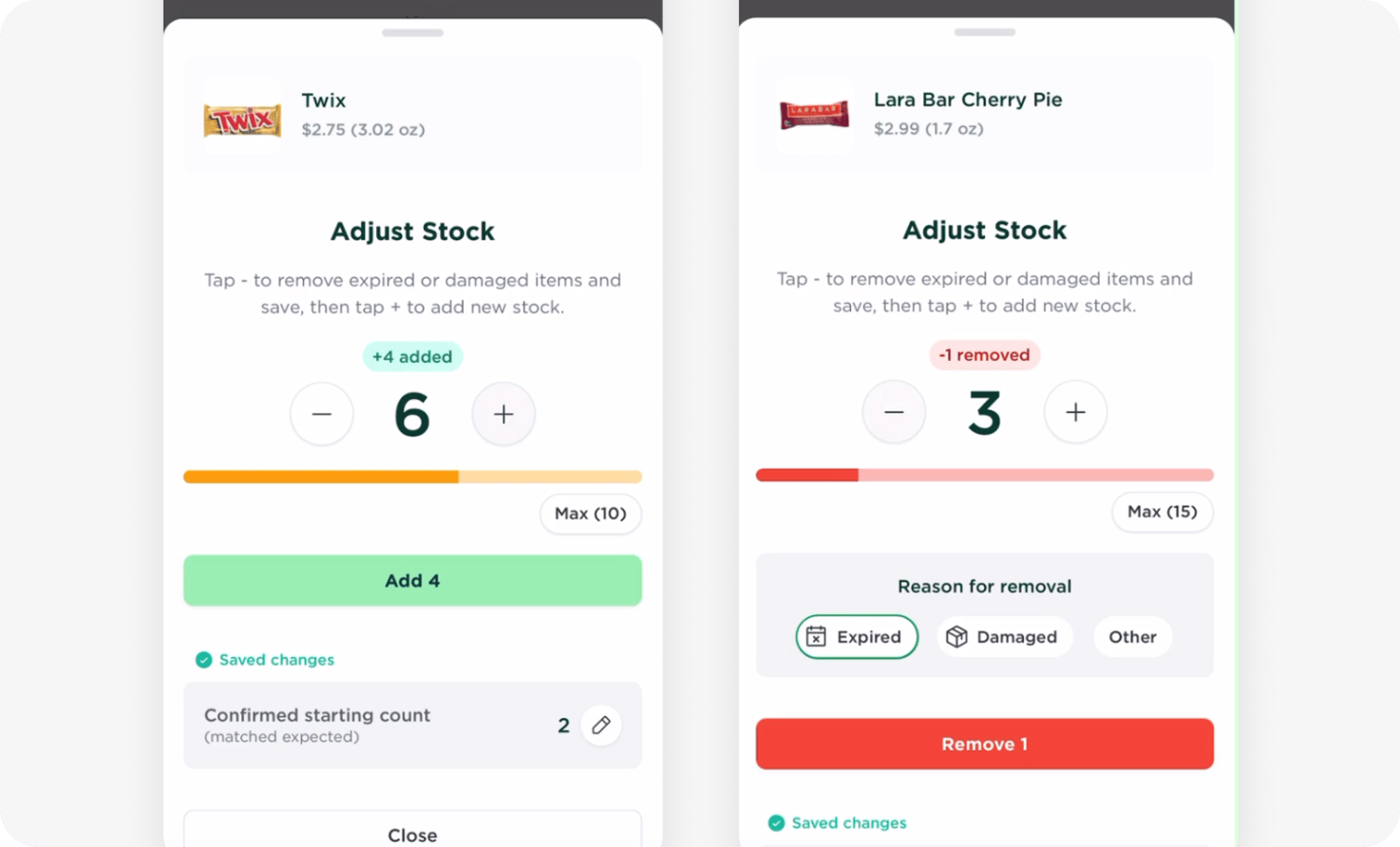 Restocking your Smart Store