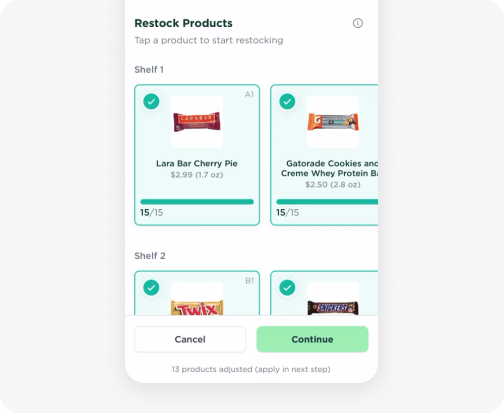Restocking your Smart Store