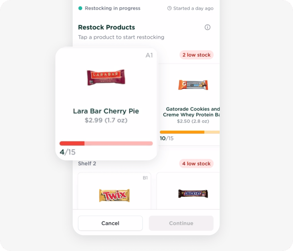 Restocking your Smart Store